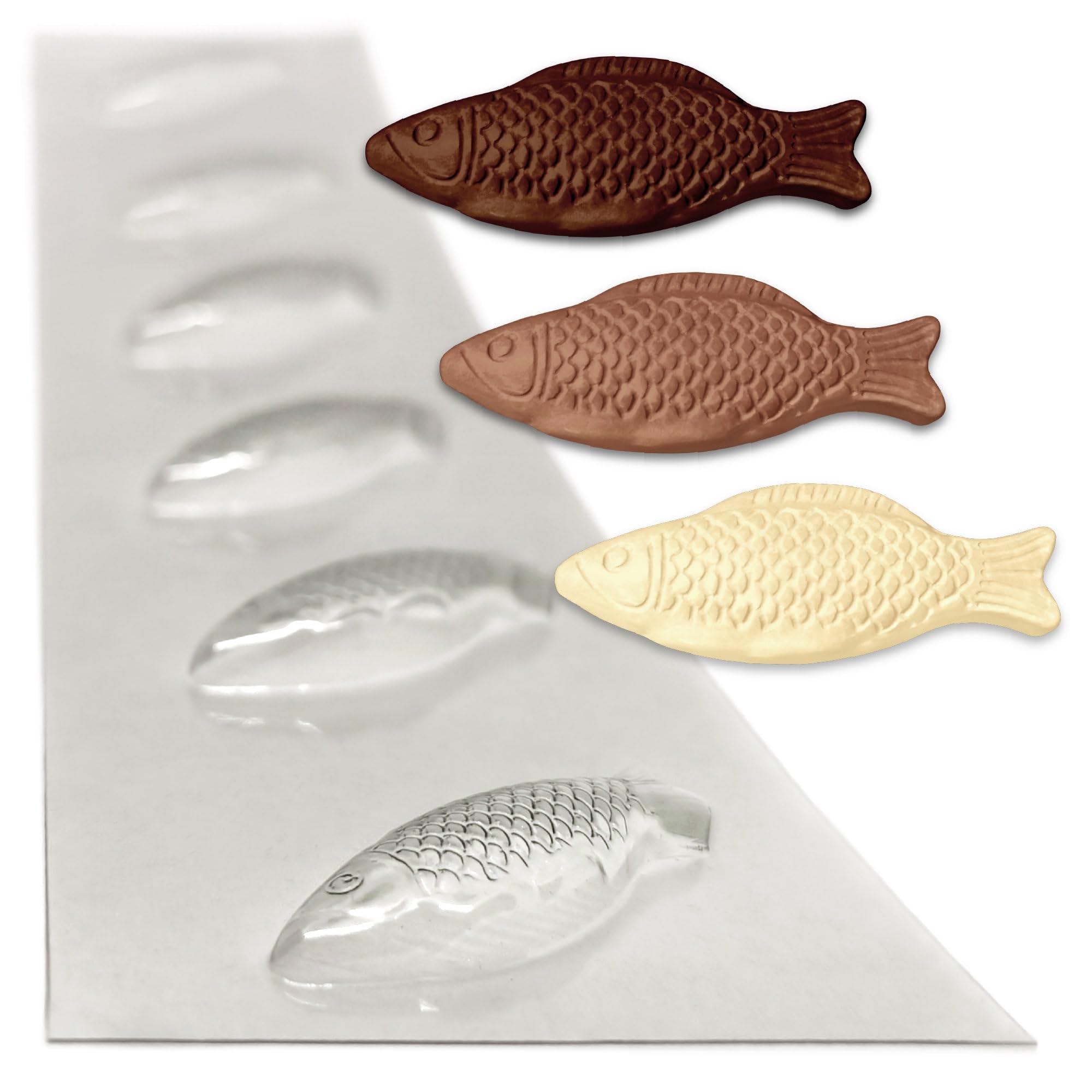Fish Chocolate Moulds - 5g - Set of 6 or 24 - DIY Chocolate Mould Kits ...