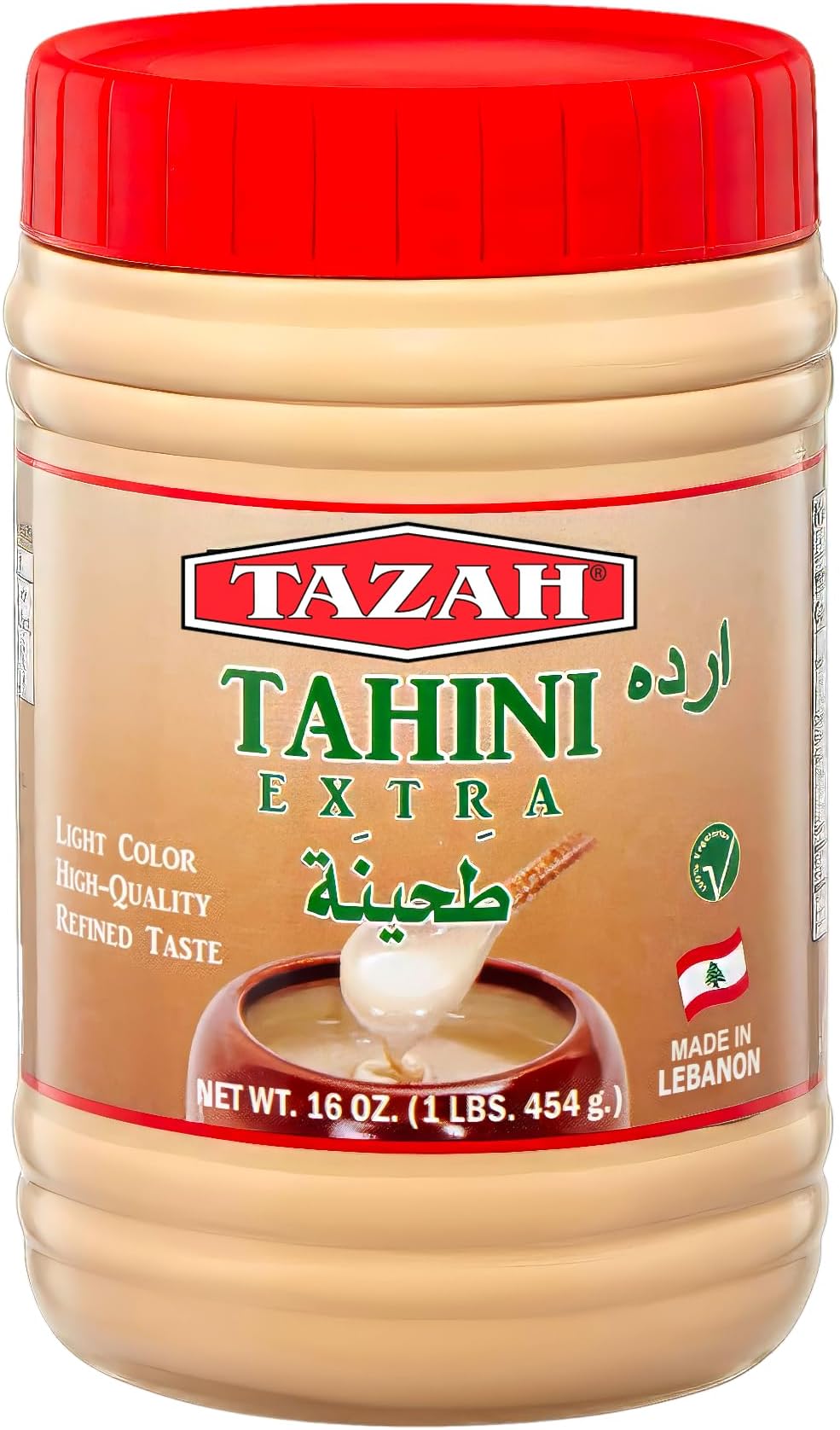 Amazon.com: HADDAR Tahini Sesame Paste, 15.9 OZ : Grocery & Gourmet Food