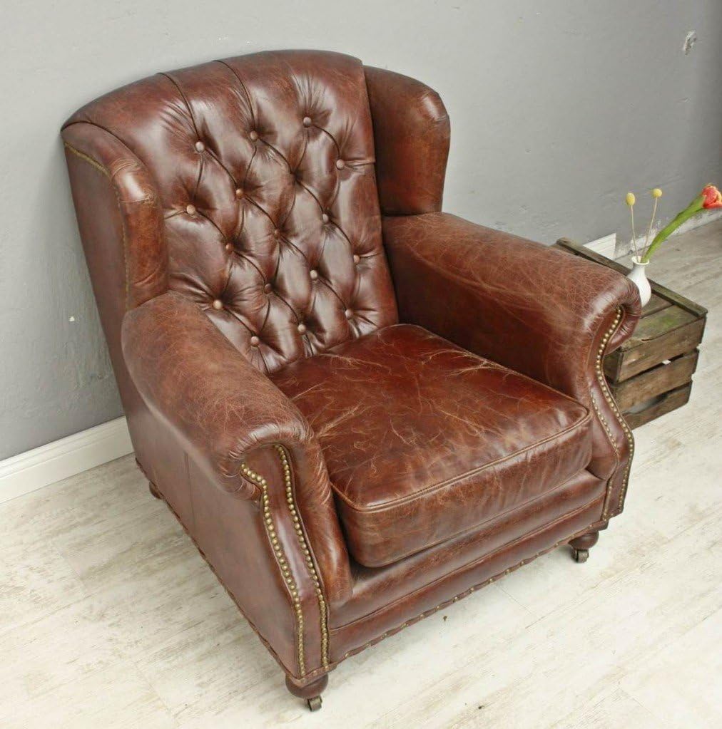 Ledersessel Braun Vintage