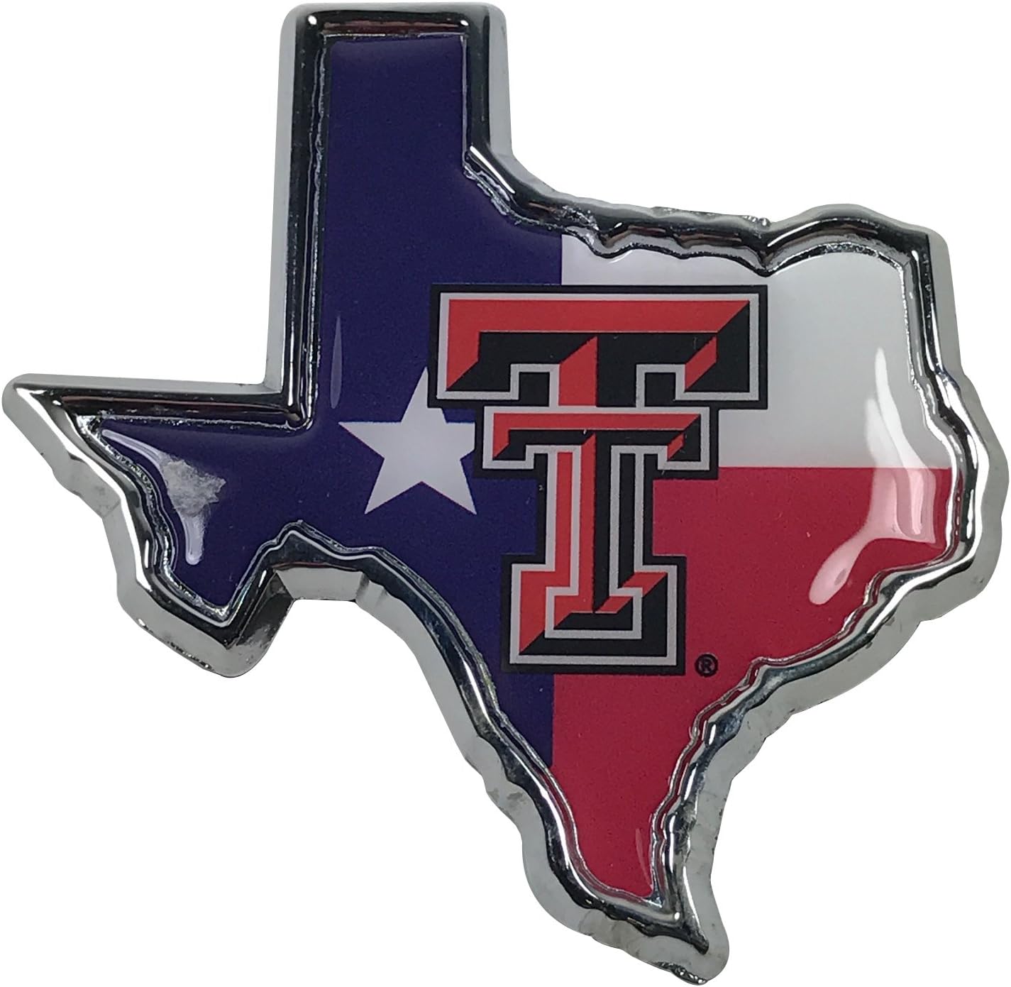 Amazon.com: Texas Tech Metal Auto Emblem (Texas Flag Logo) : Sports ...