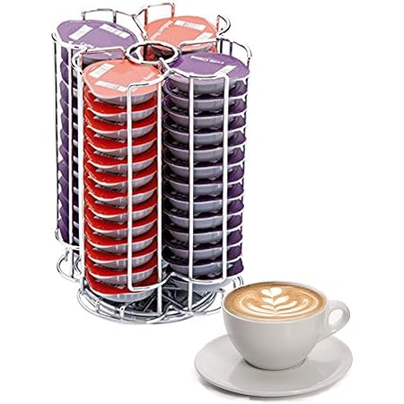 Home Treats Tassimo T-Disc Coffee Capsule Holder Rotating Stand (56 Pod ...
