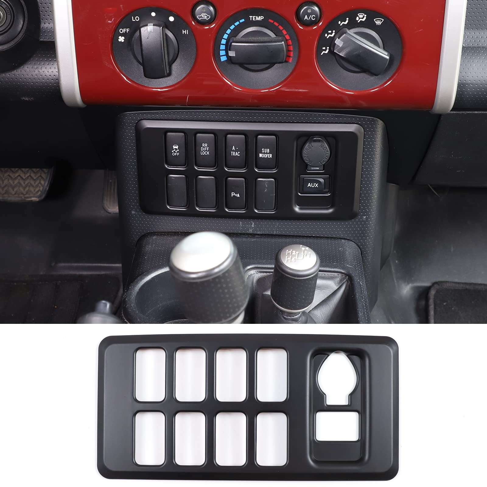 Amazon.com: Fgtagtal Center Console Auxiliary System Button Panel ...