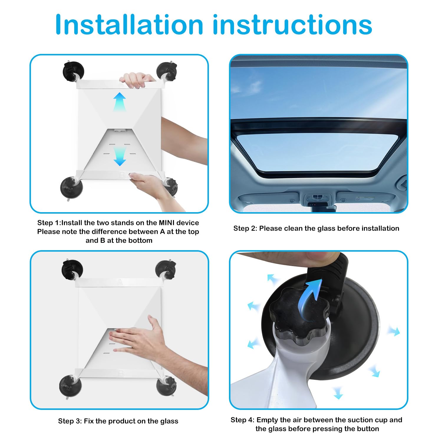 Snapklik.com : Starlink Mini Suction Cup Stand,Starlink Mini Sunroof ...