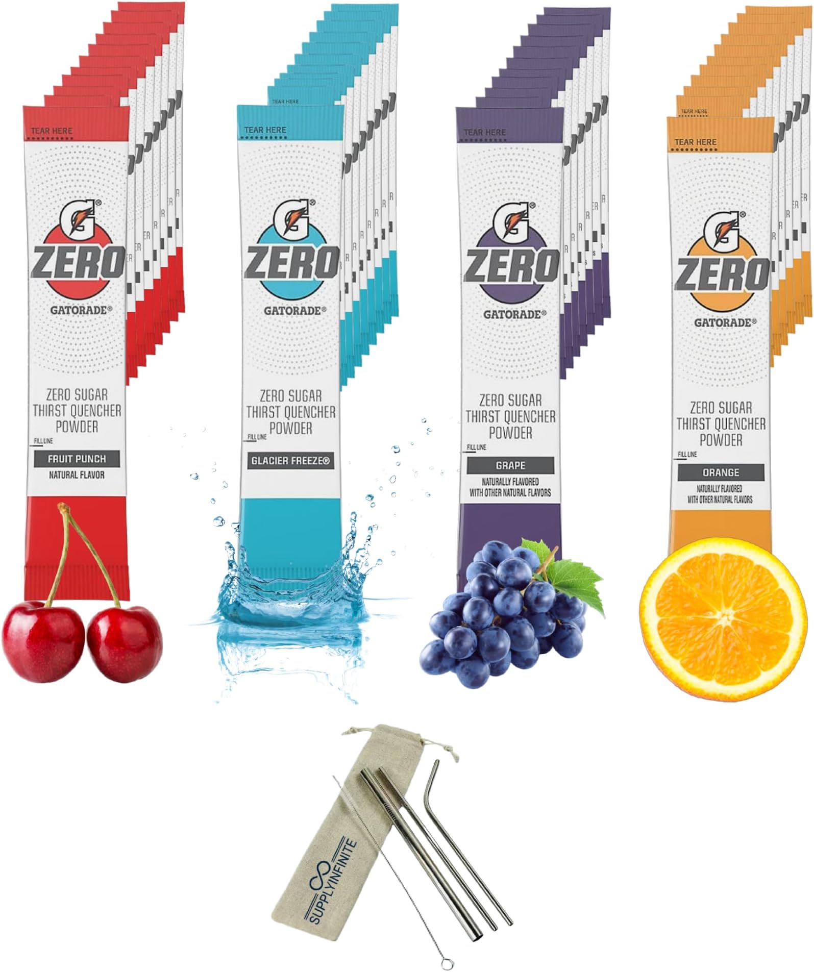 Amazon.com : Gatorade G Zero Powder - Electrolytes Powder Packets ...