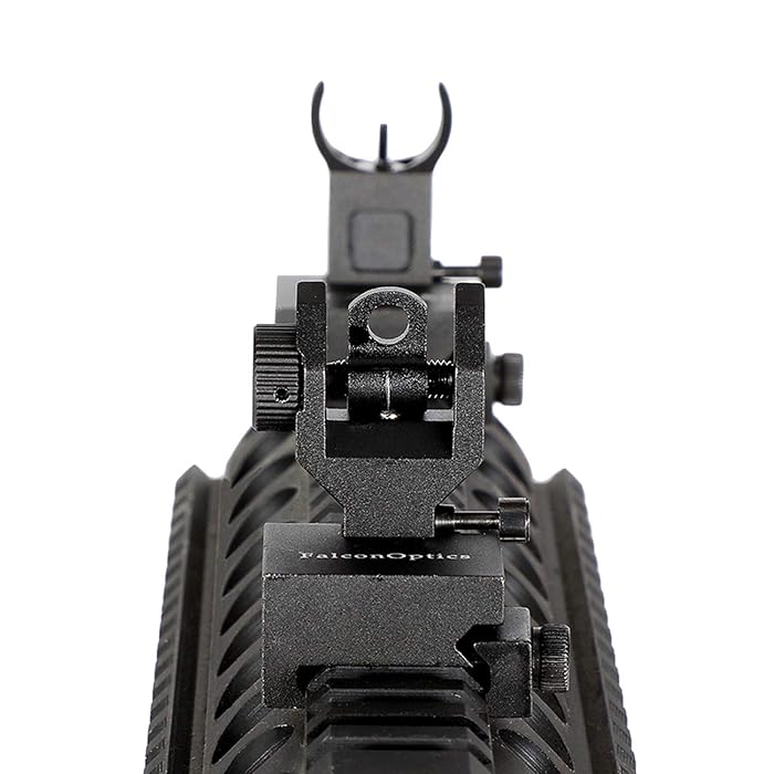 Buy FalconOptics Flip Up Sights Rear Sight and Front Sight Iron Sights ...
