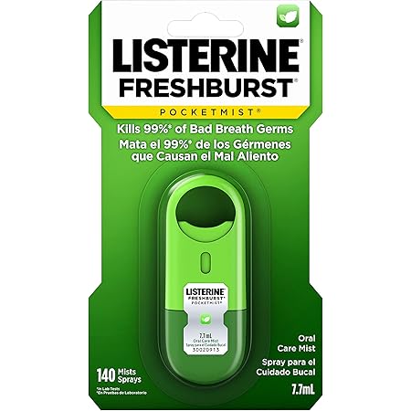 Amazon.com : Listerine Pocketmist Cool Mint Oral Care Mist to Get Rid ...