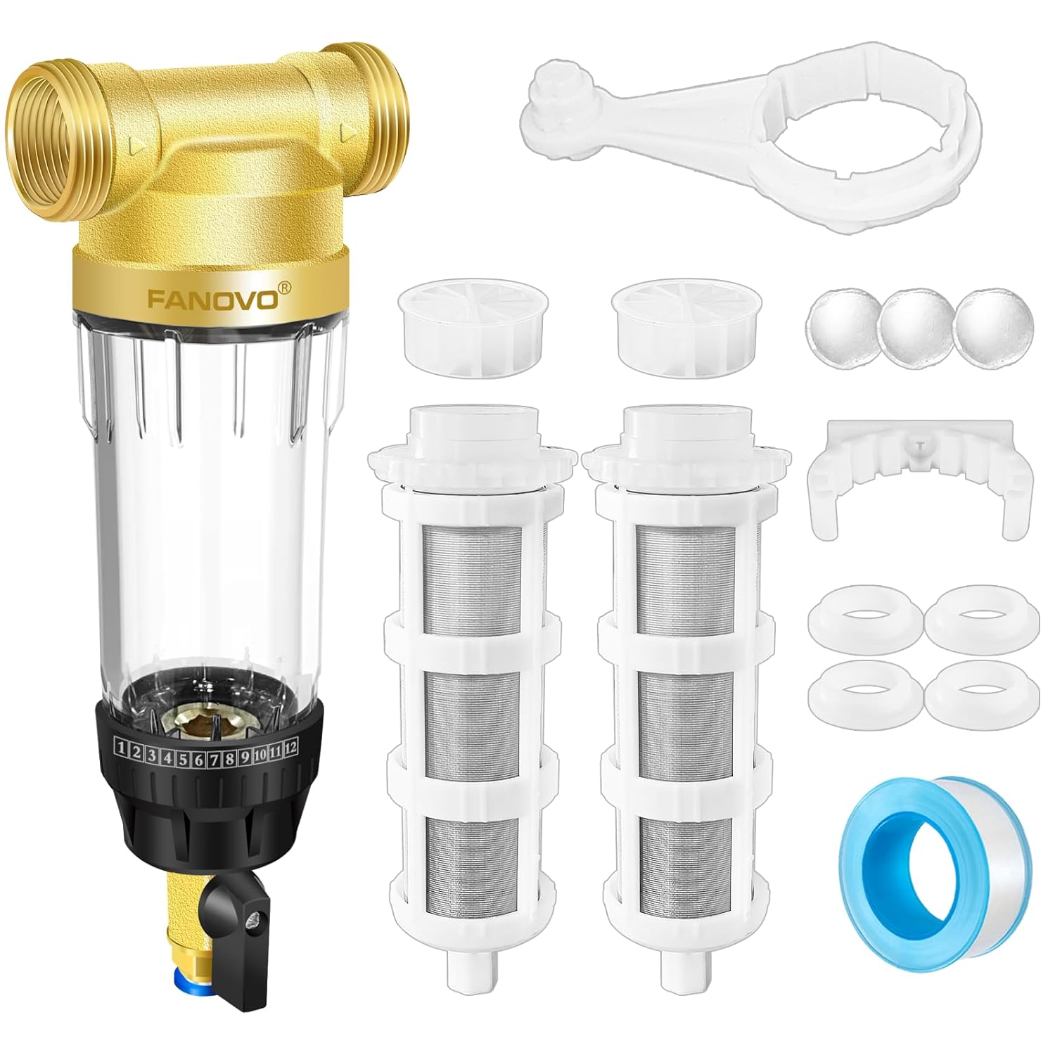 50/100 Micron Spin Down Water Filter, Spin Down Sediment Filter, Free ...