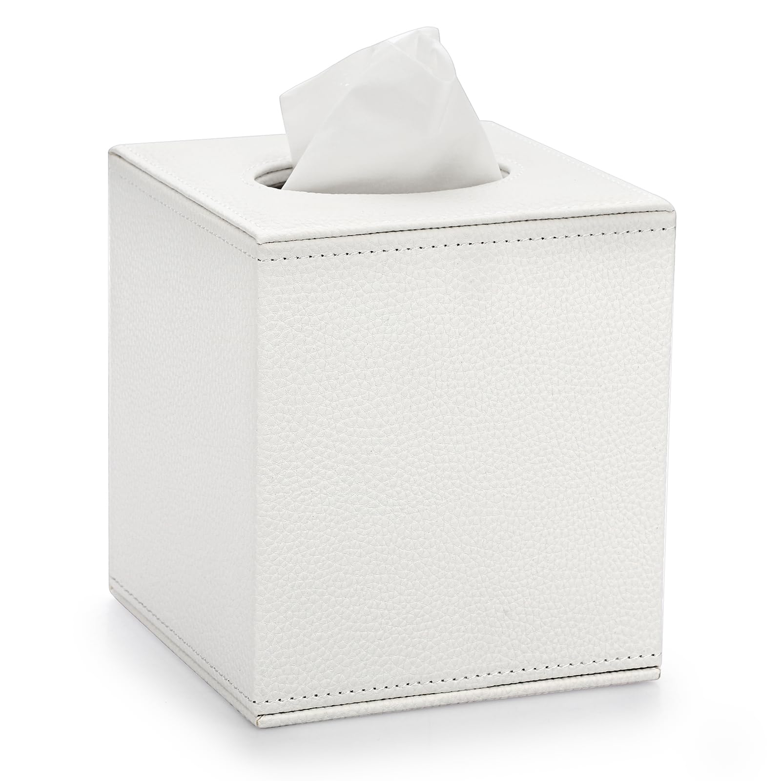 Amazon.com: Sumnacon Tissue Box Cover Square Tissue Box Stylish PU ...