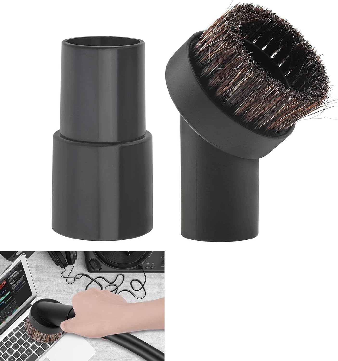 Amazon.com: TQEONKL Vacuum Brush, Vacuum Attachment Round Dust Brush ...