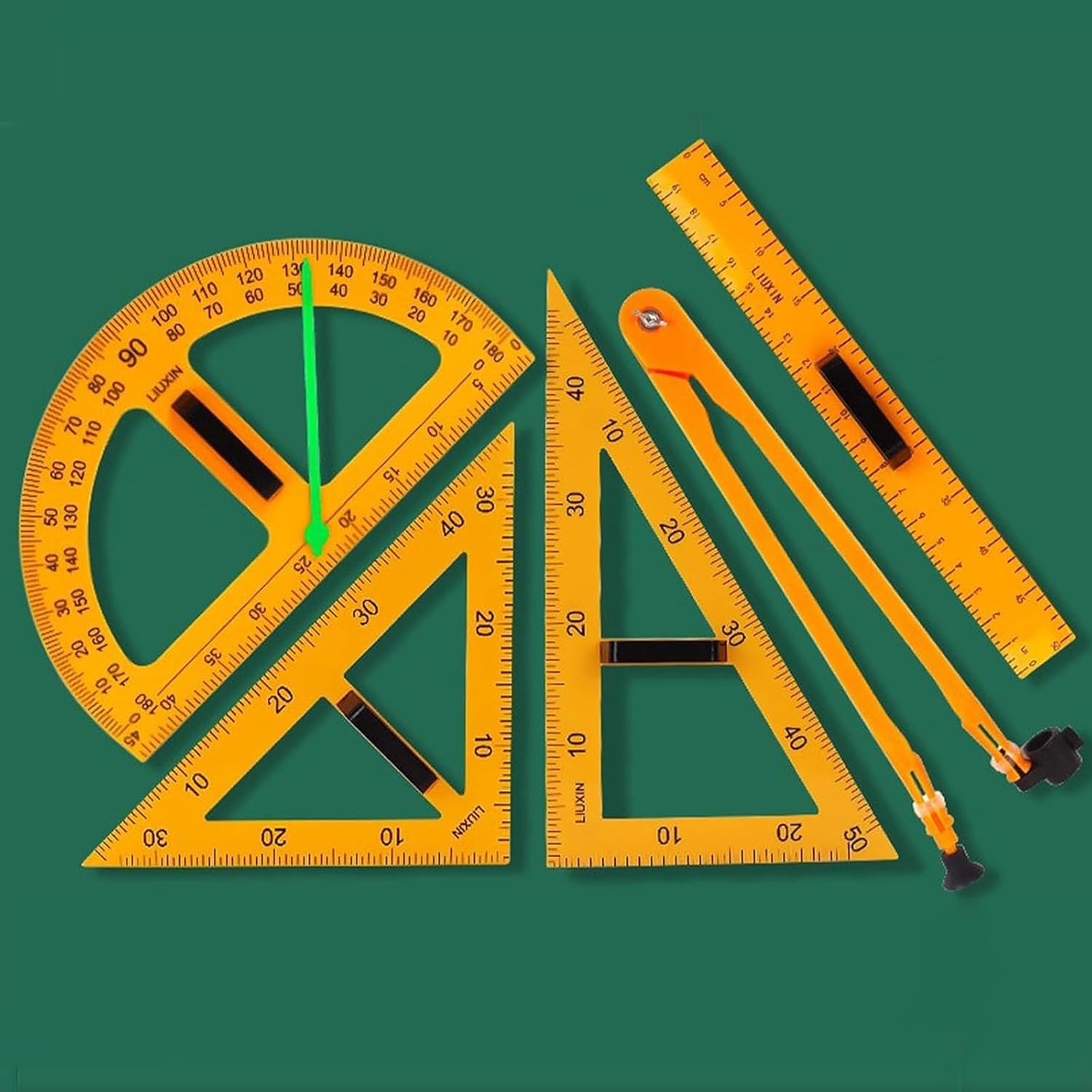 Amazon.com : Math Ruler Magnetic Classroom Math Geometry Tool Set ...