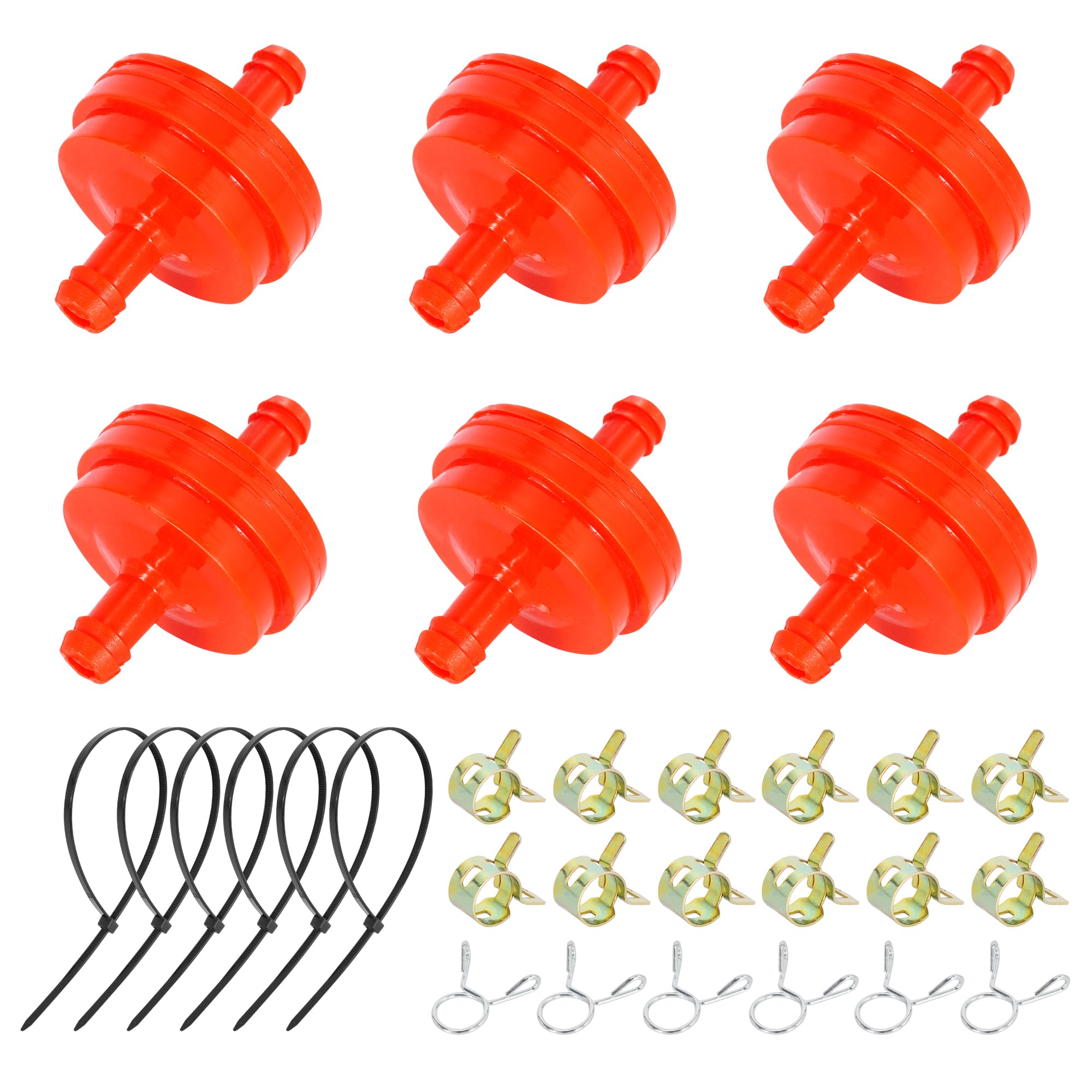 Amazon.com: Lawn Mower 1/4 Inch Inline Gas Fuel Filter Replacement for ...