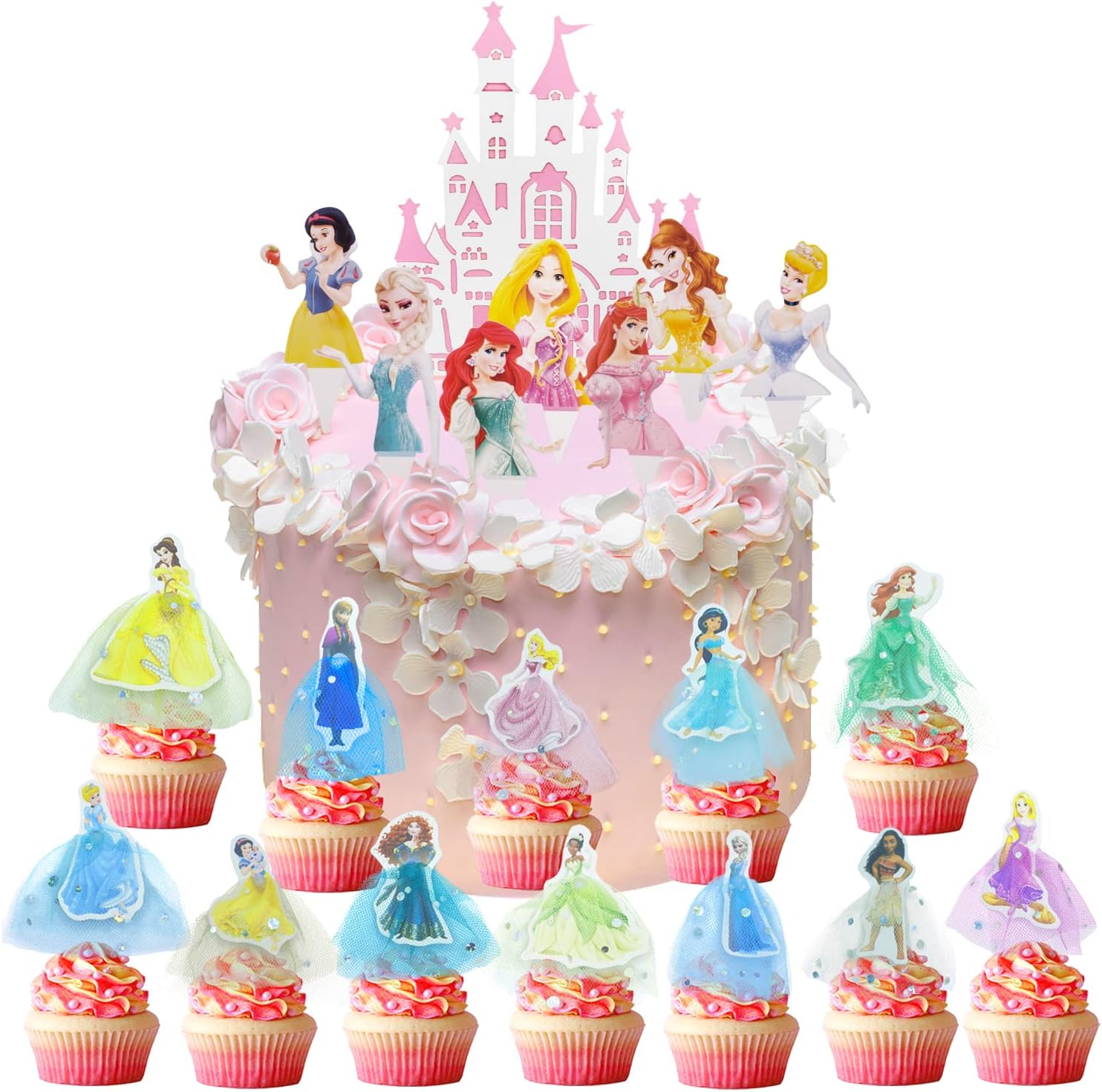 Princess Cake Toppers, Princess Cupcake Topper, Princess Cake ...