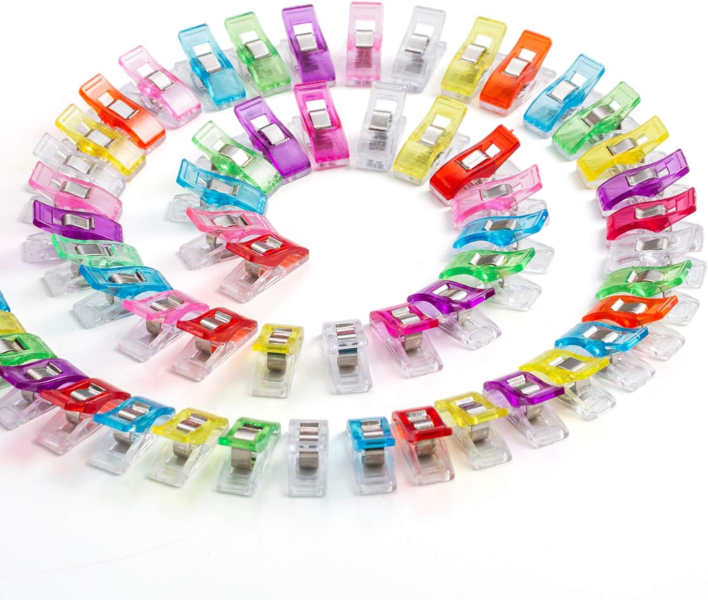 Lot de 100 pinces à coudre multicolores en plastique multi-usages pour ...