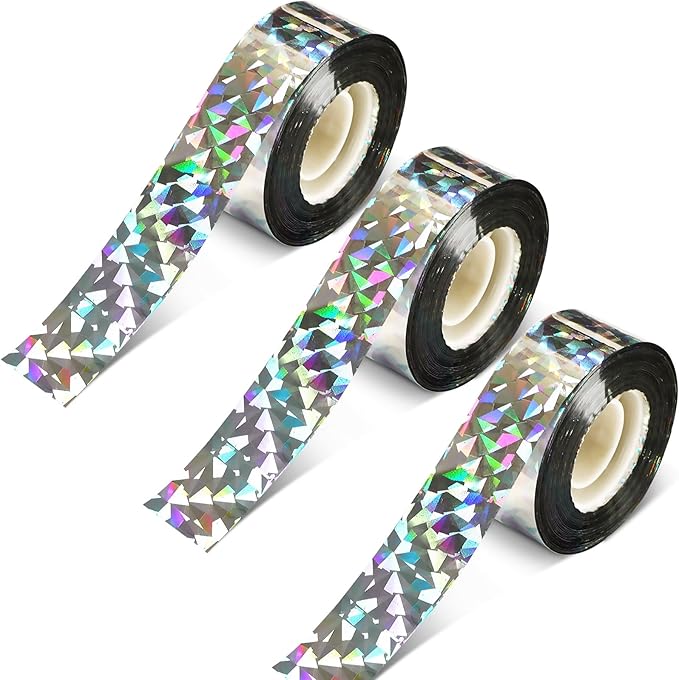 Amazon.com : DECYOOL 3 Rolls 787 FT Bird Scare Tape Ribbon Hanging ...