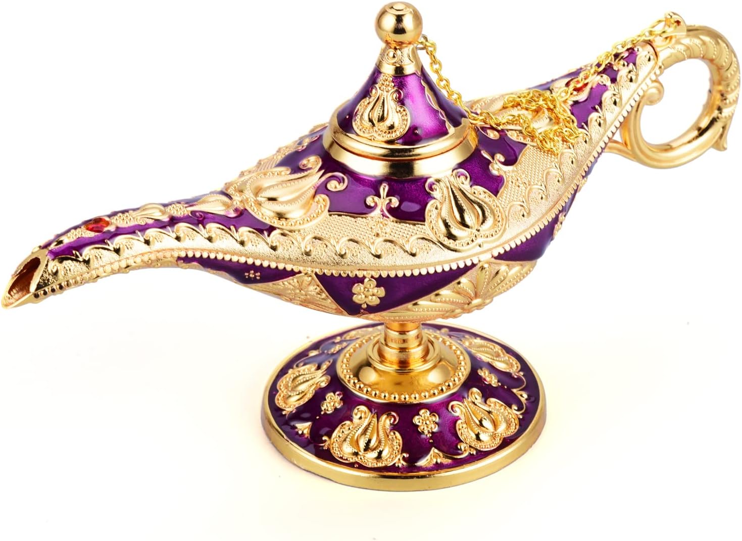 Amazon.com: LAUYOO Vintage Aladdin Magic Genie Lamp Costume Accessory ...