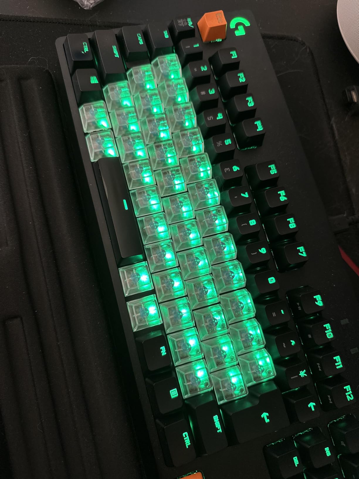 Amazon.co.jp: Tbkoly 10pcs Transparent ABS Key Cap Mechanical Keyboard ...