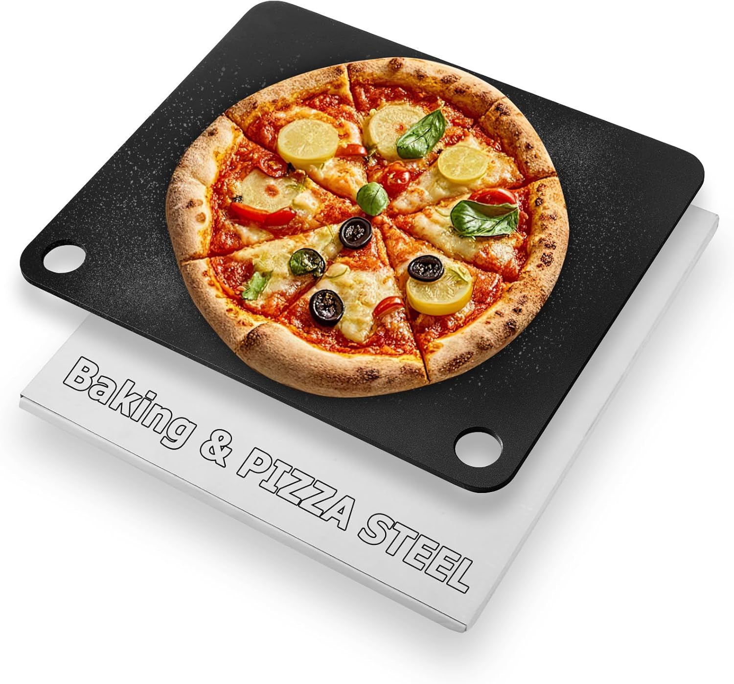 Amazon.com: Pizza Steel, Baking Steel for Oven & Grill, Duvecfoi 13 ...