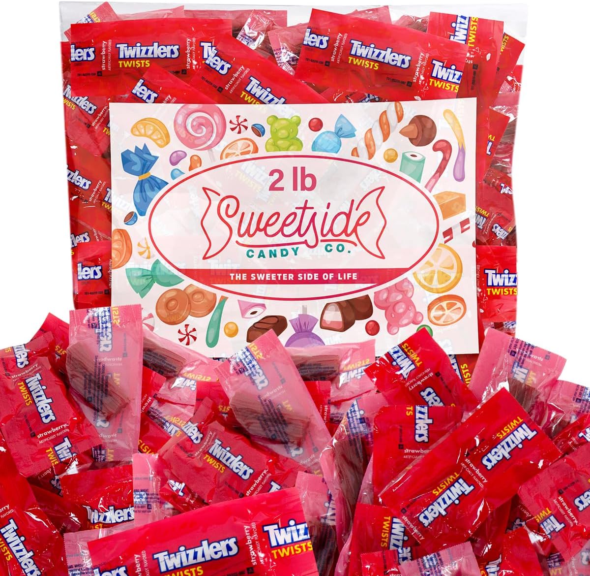 Amazon.com : Twists Strawberry Flavored Individually Wrapped Bulk Candy ...