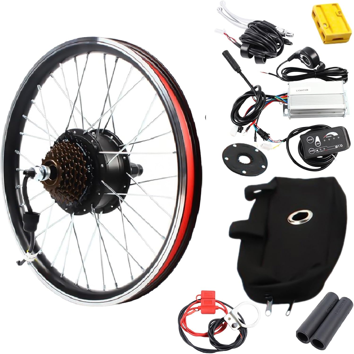 Amazon.com : Pinelicorn 20" Electric Bike Conversion Kit 36V 250W,E ...