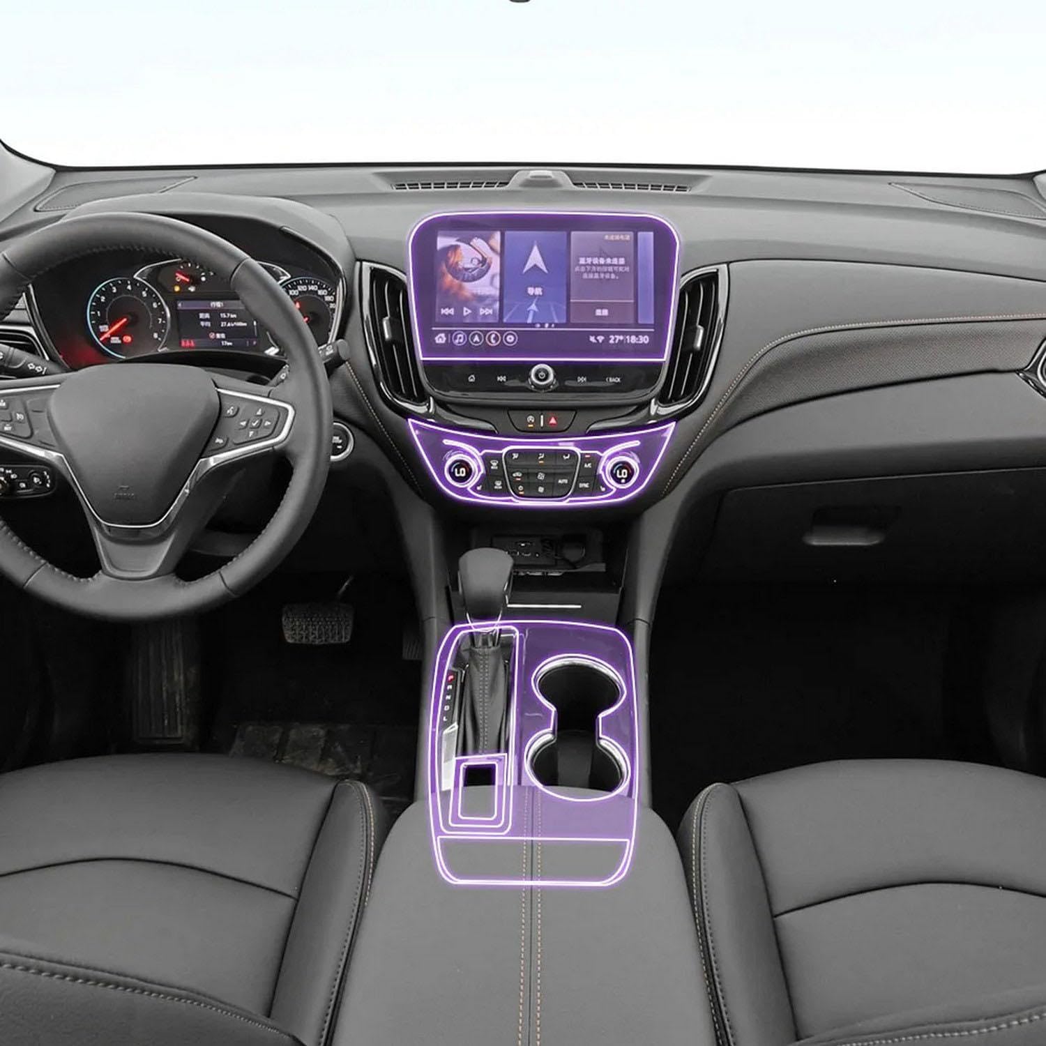 Amazon.com: HNYDM Car Interior Center Console Transparent TPU ...