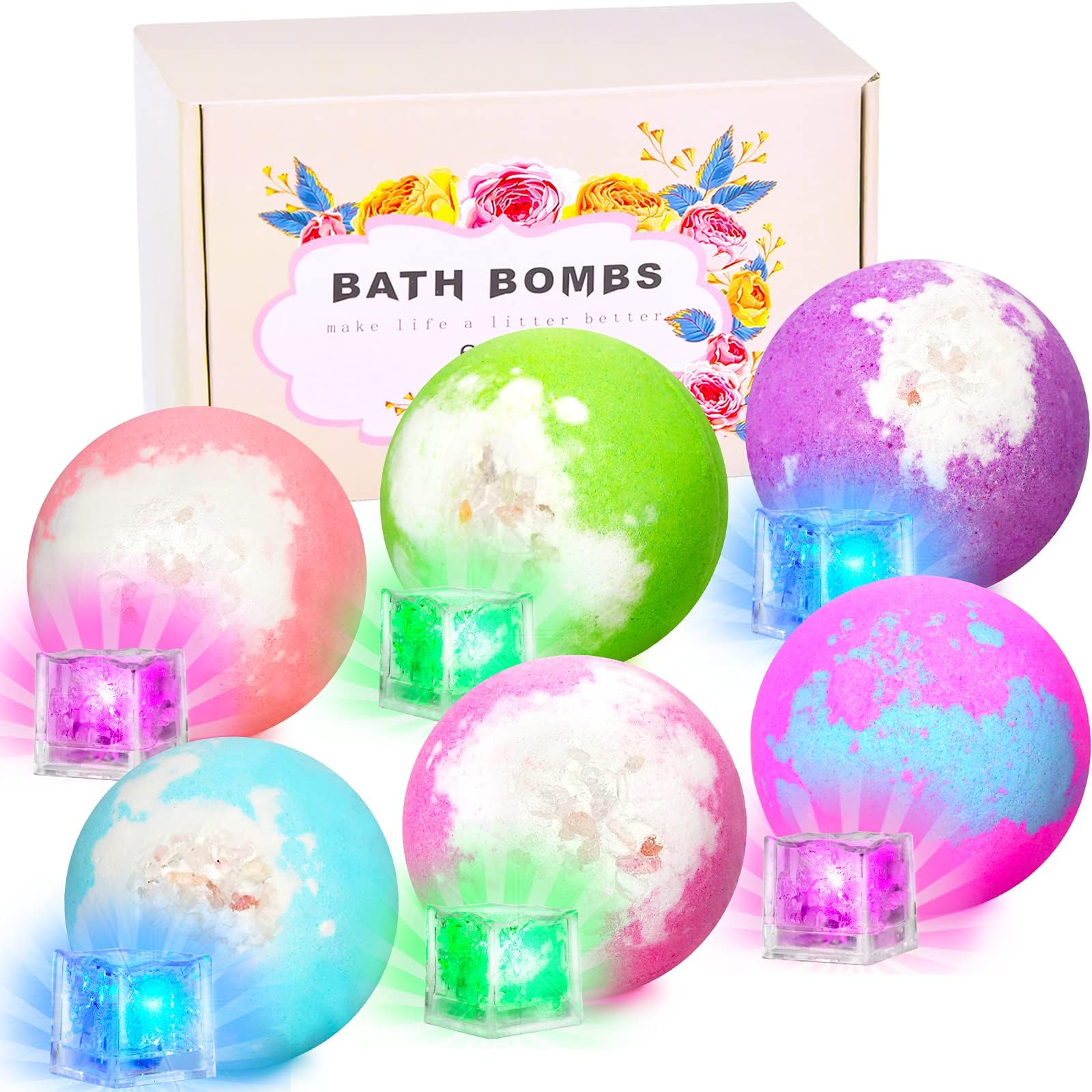 Amazon.com : Da Bomb Glow Bath, Green, Honeydew , 7 Ounce (Pack of 1 ...