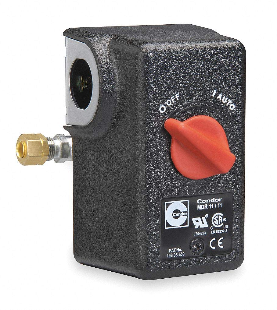 Condor USA, INC Air Compressor Pressure Switch; Range: 20 to 105 psi ...