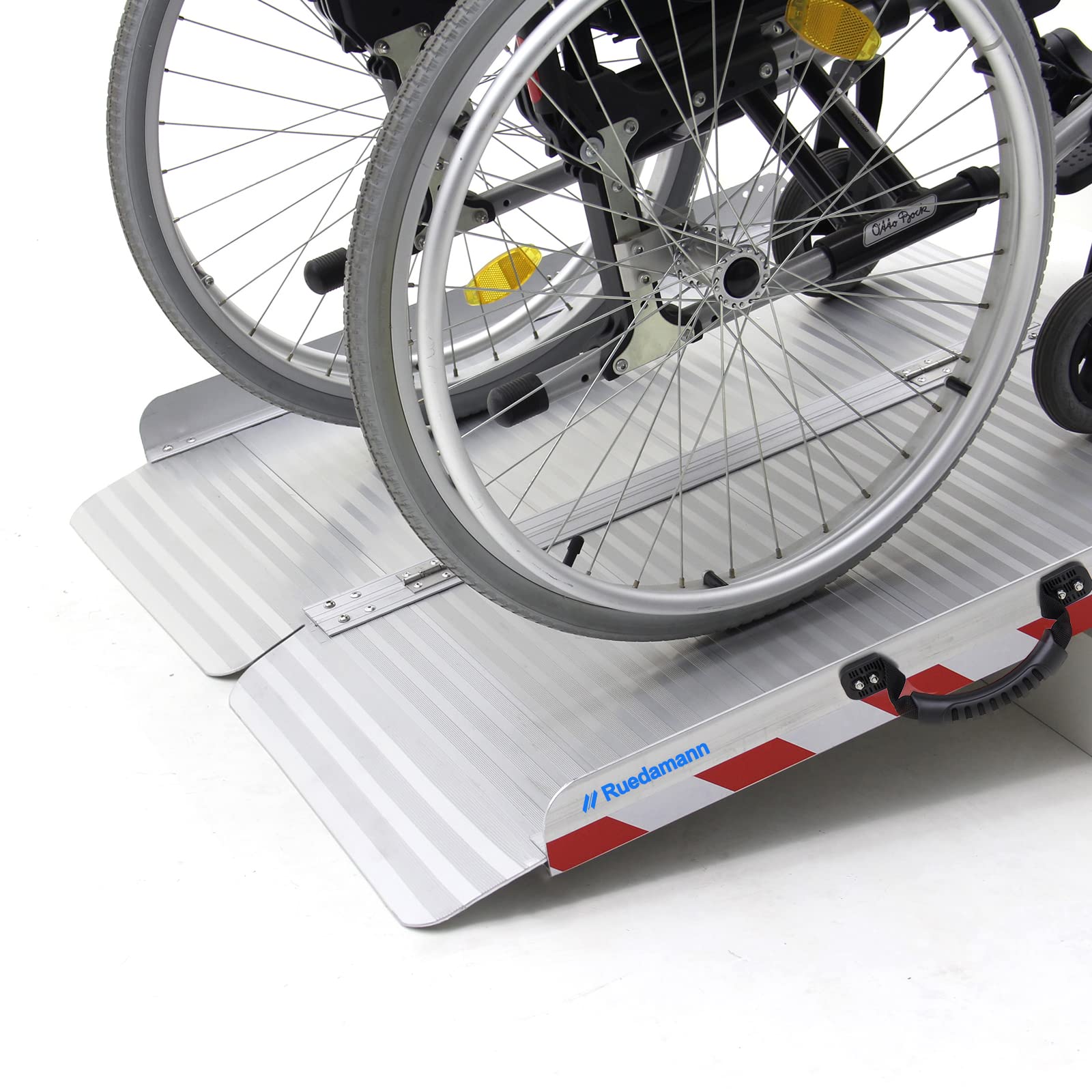 Ruedamann Wheelchair Ramp, Durable Aluminum with 800lbs Load Capacity ...