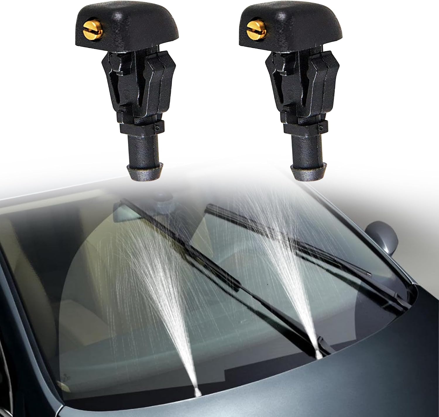 Amazon.com: Fioqe Front windshield washer nozzle Compatible with Ford ...