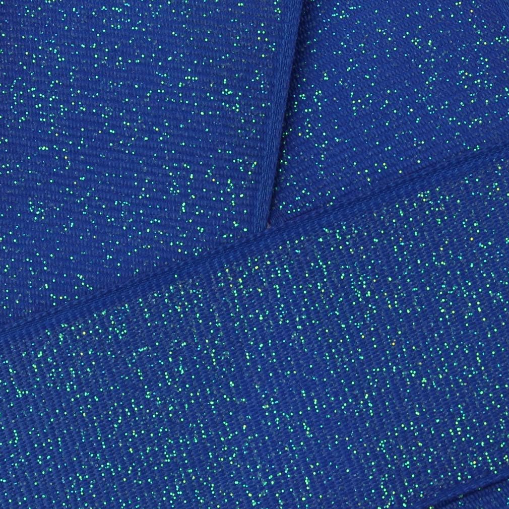 Amazon.com: 3 Inch Royal Blue Dazzle Glitter Ribbon Grosgrain for Cheer ...