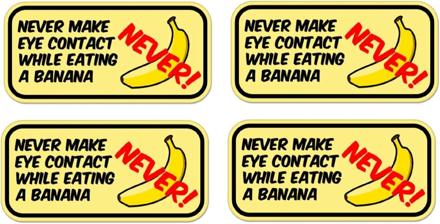 Amazon.com - Pack of 4-3 Inch Stickers - Never Make Eye Contact While ...