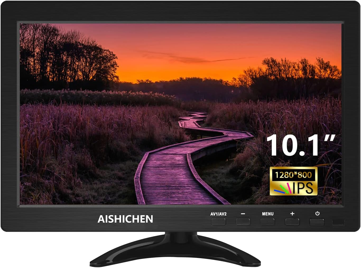 Amazon.com: 10.1 Inch Small Monitor, Raspberry Pi Monitor Built-in ...