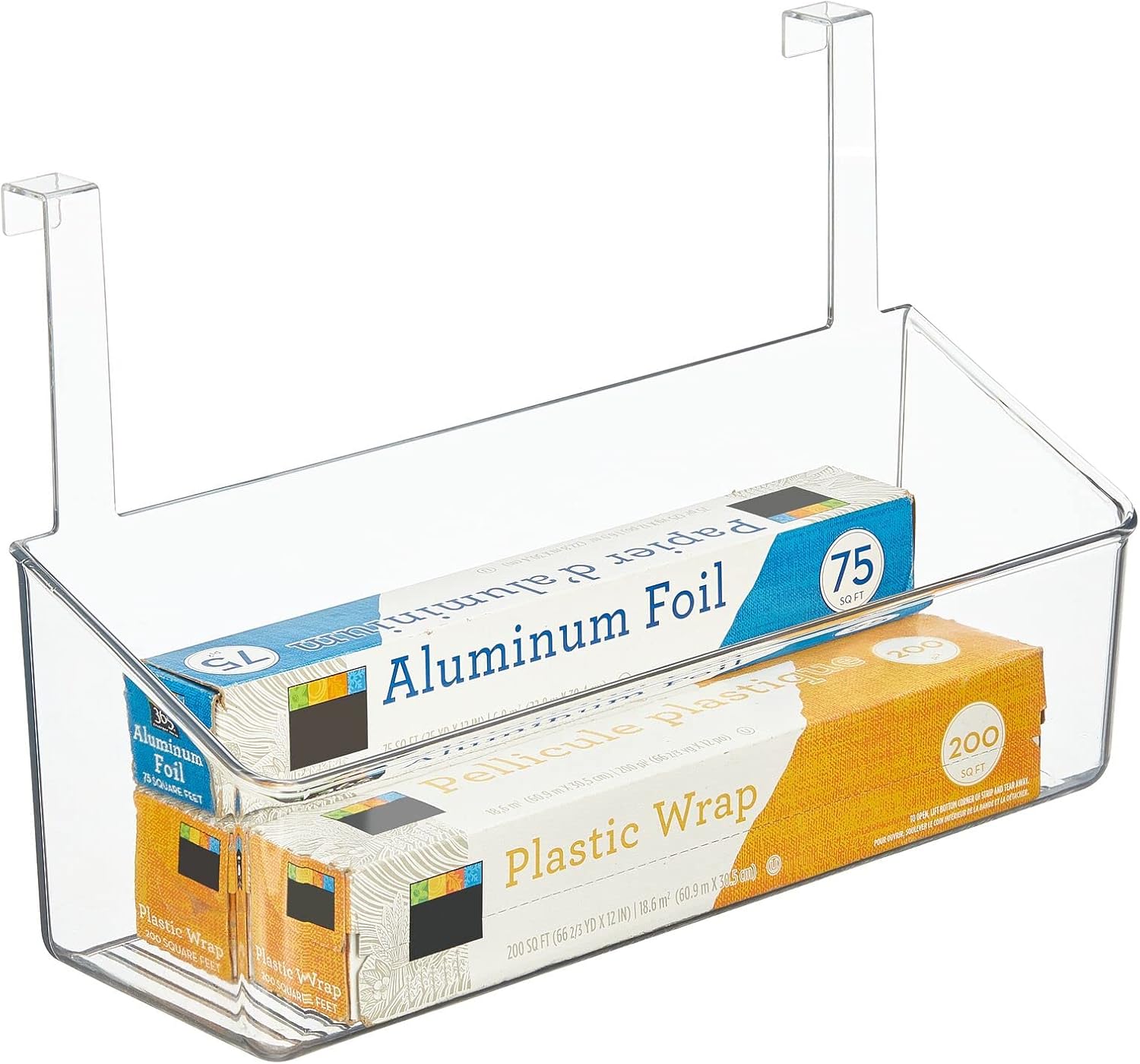 Amazon.com: mDesign Plastic Kitchen Over Door Storage Basket Organizers ...