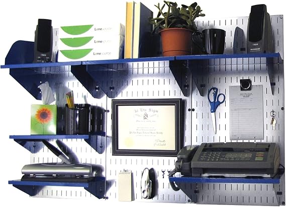 Amazon.com: Wall Control Office Organizer Unit Wall Mounted Office Desk ...