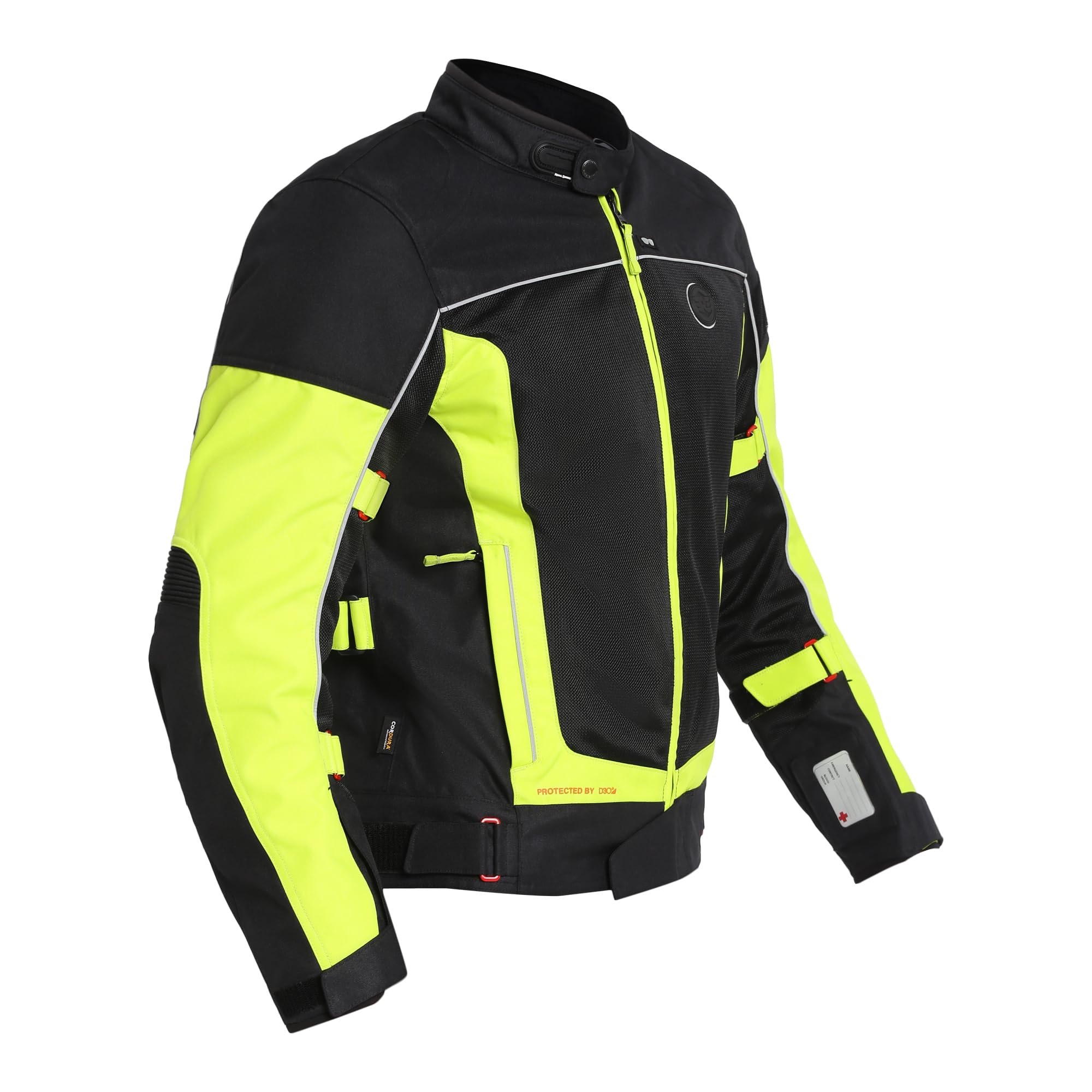 Royal Enfield Explorer V4 Pro Riding Jacket Neon Green (XL) 44Cm with ...