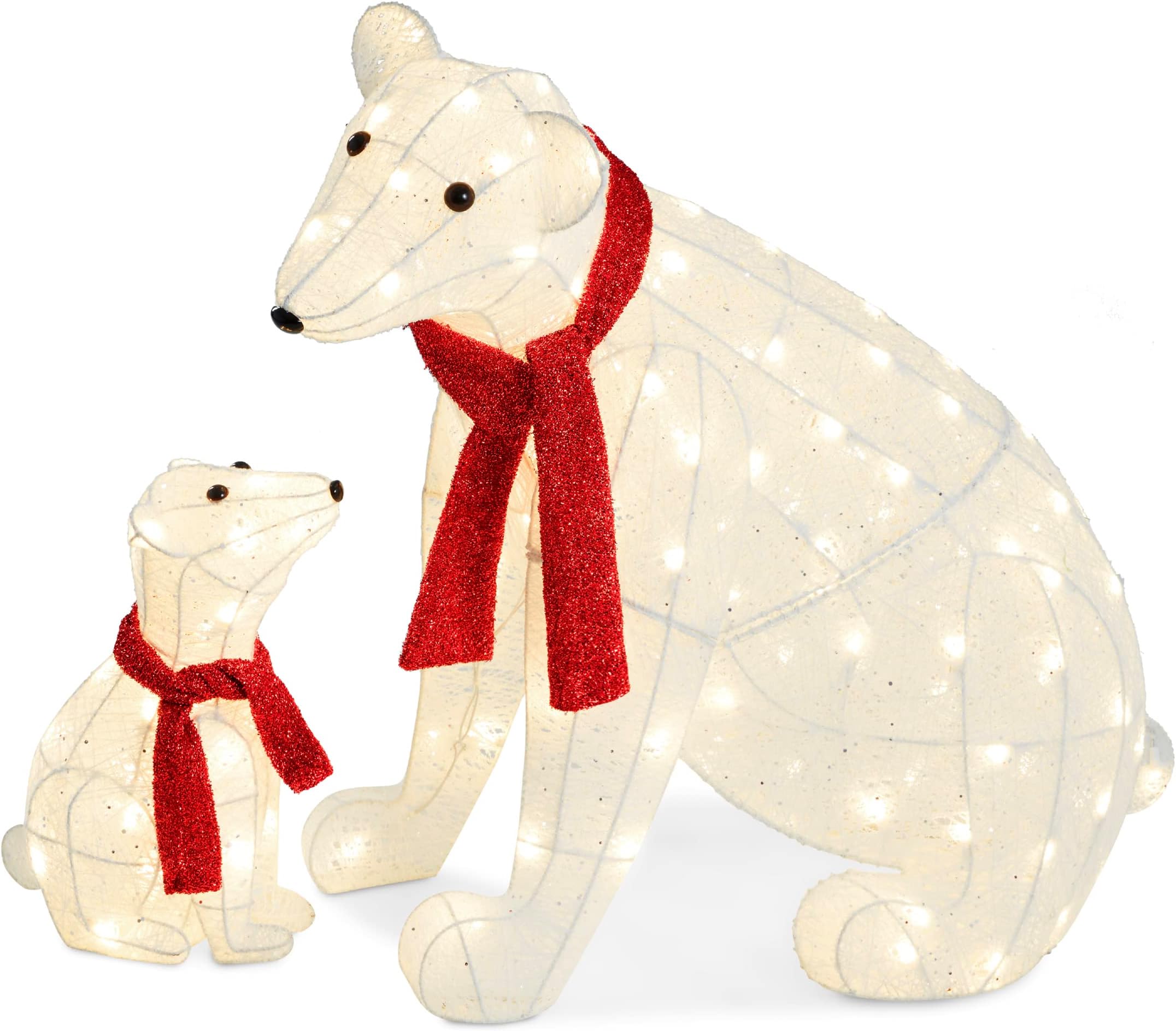 Amazon.com : Polar Bear Christmas Staircase Decorations Set Banister ...