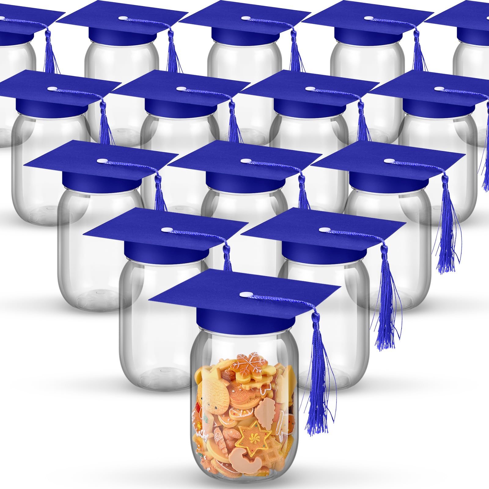Amyhill 16 Set DIY Graduation Party Favors Mason Jar Graduation Candy ...