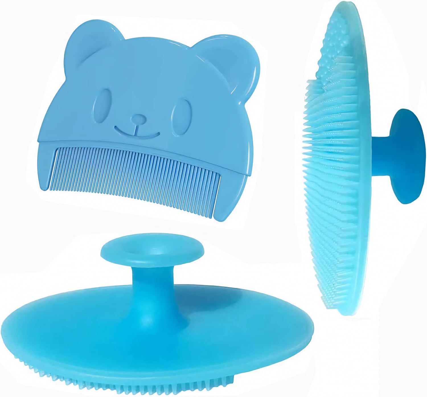 Baby Bath Brush, Baby Cradle Cap Brush, Silicone Massage Brush, Baby ...