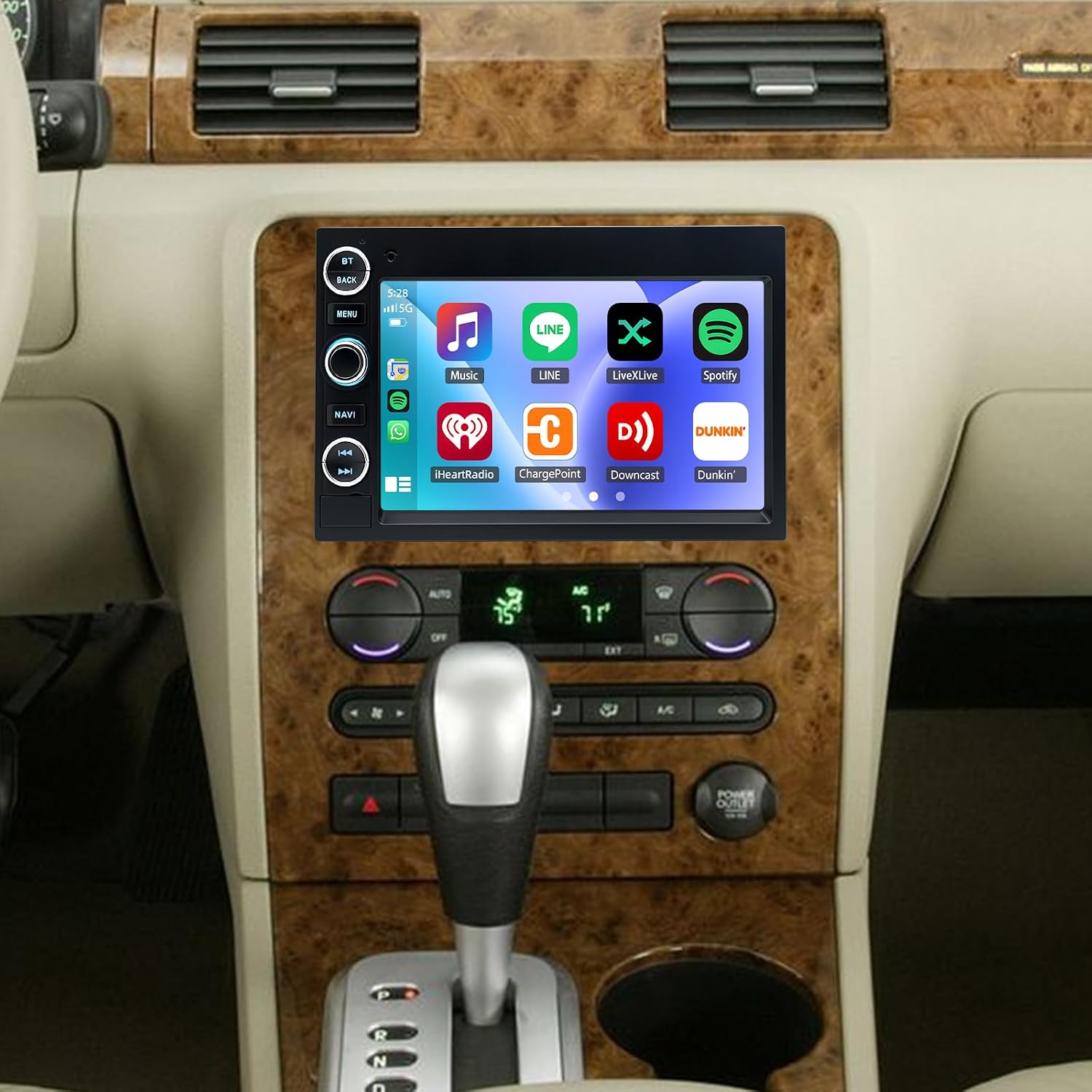 Amazon.com: Android 13 Double Din Car Stereo Radio for Ford Five ...