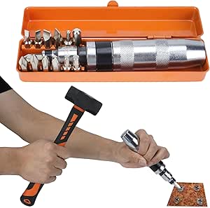 awliye 1/2" Impact Screwdriver, Manual Reversible Impact Driver Set ...