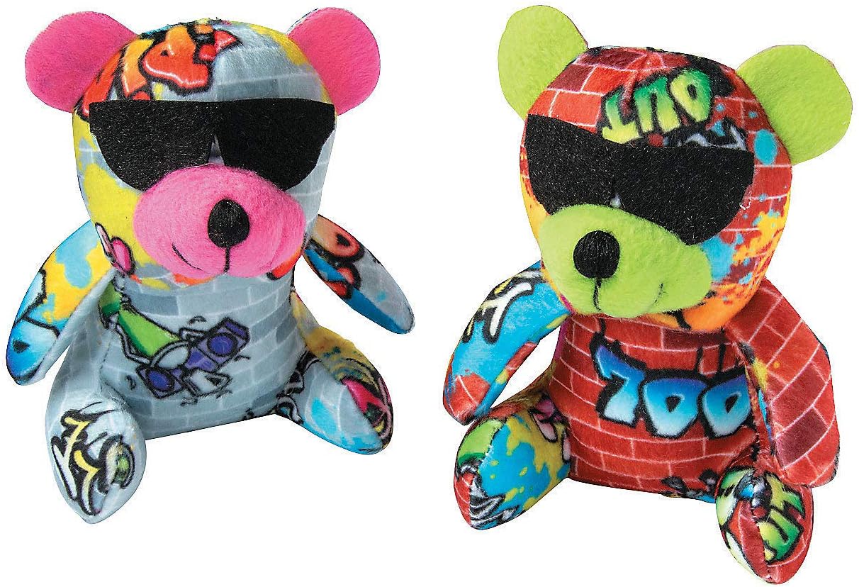 Amazon.com: Fun Express Graffiti Plush Bears : Toys & Games