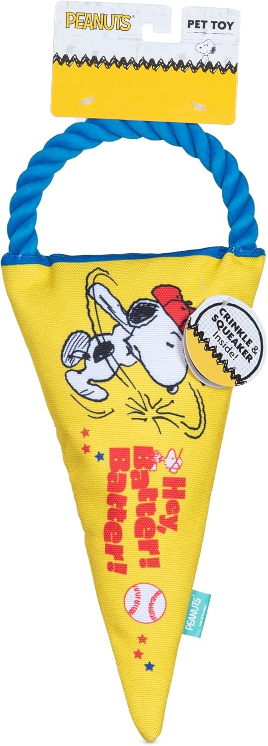 Amazon.com : Peanuts for Pets Durable Dog Toy - Athlete Snoopy Flattie ...