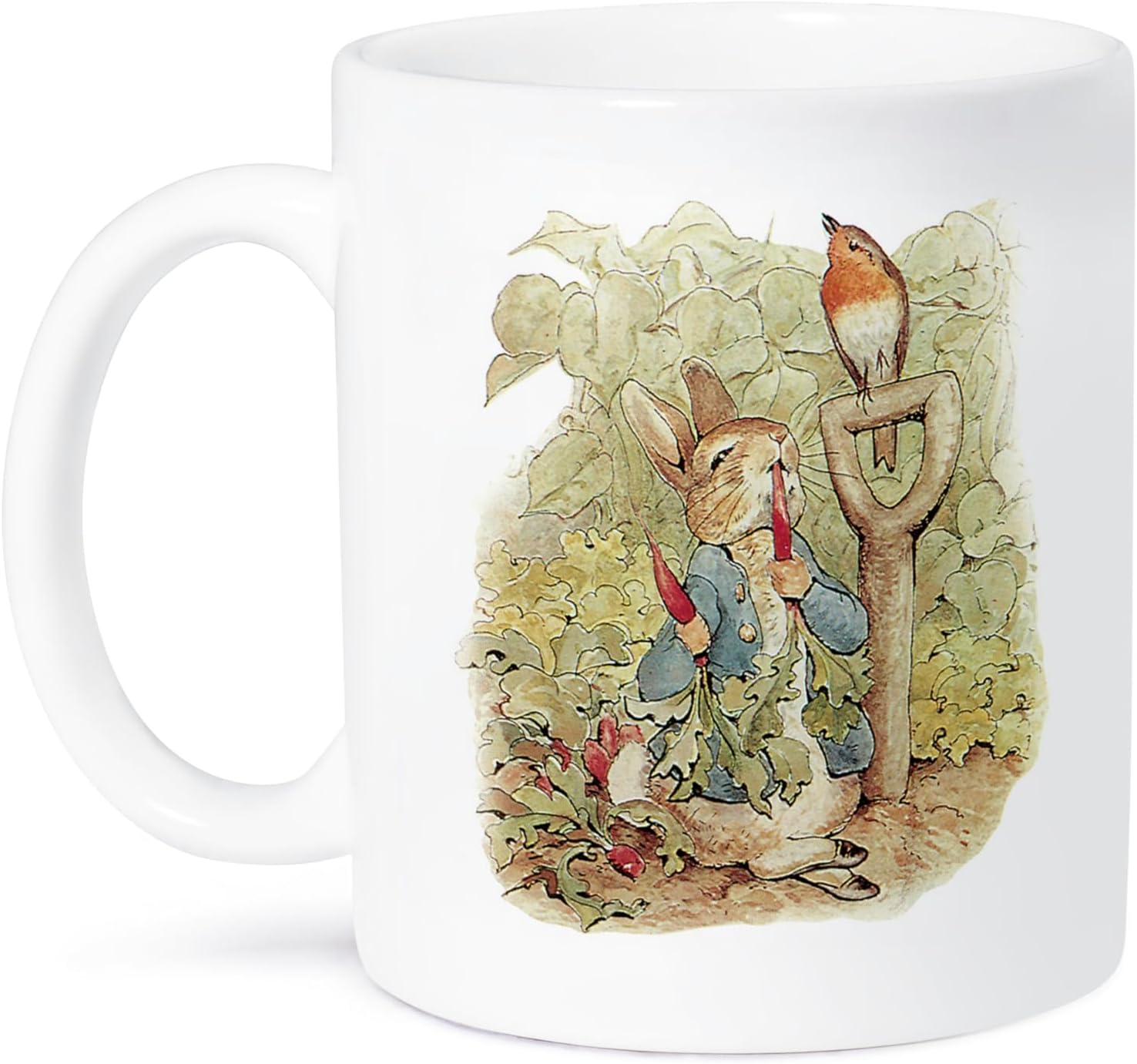 Amazon.com: 3dRose Peter Rabbit in The Garden Vintage Art Ceramic Mug ...