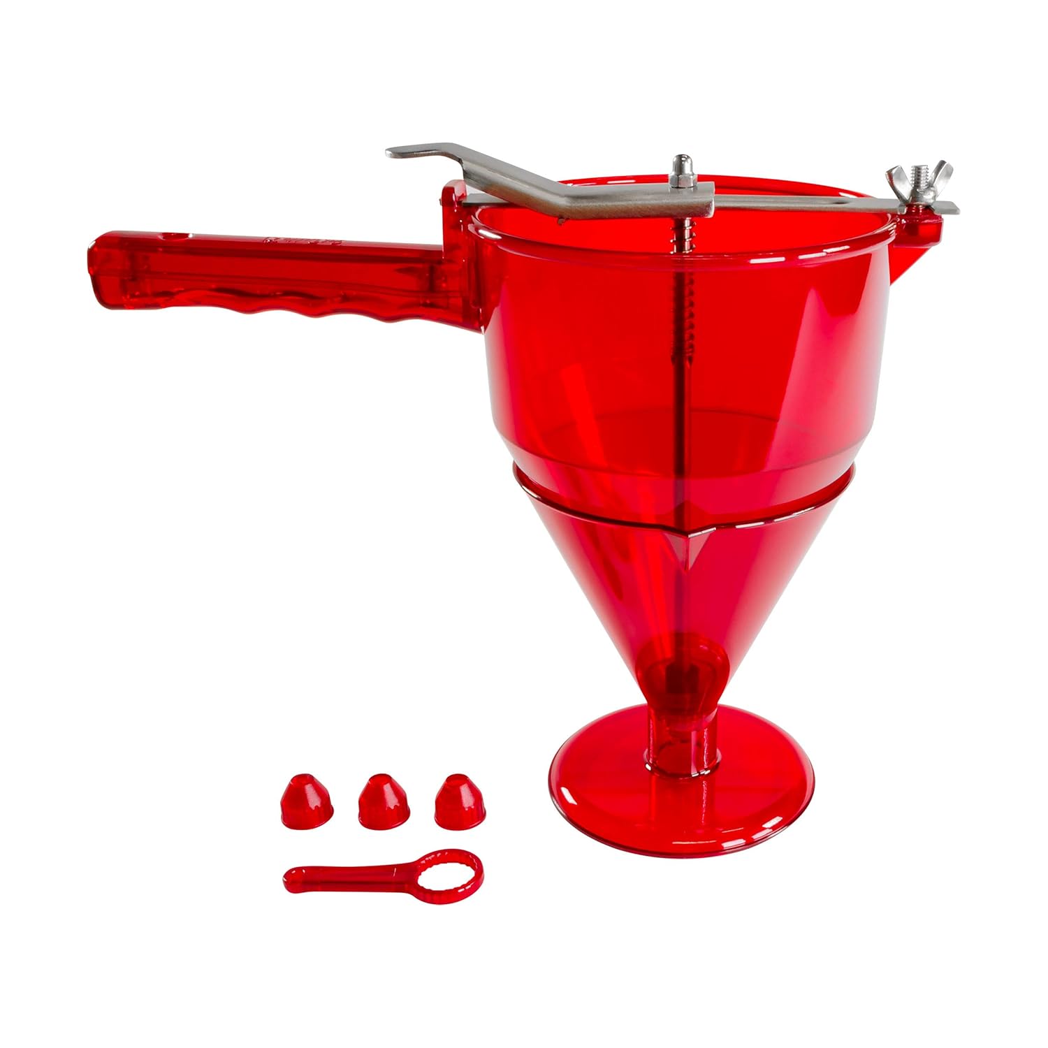 Amazon.com: Fat Daddio's Confectionery Funnel, 1-Liter, Translucent Red ...