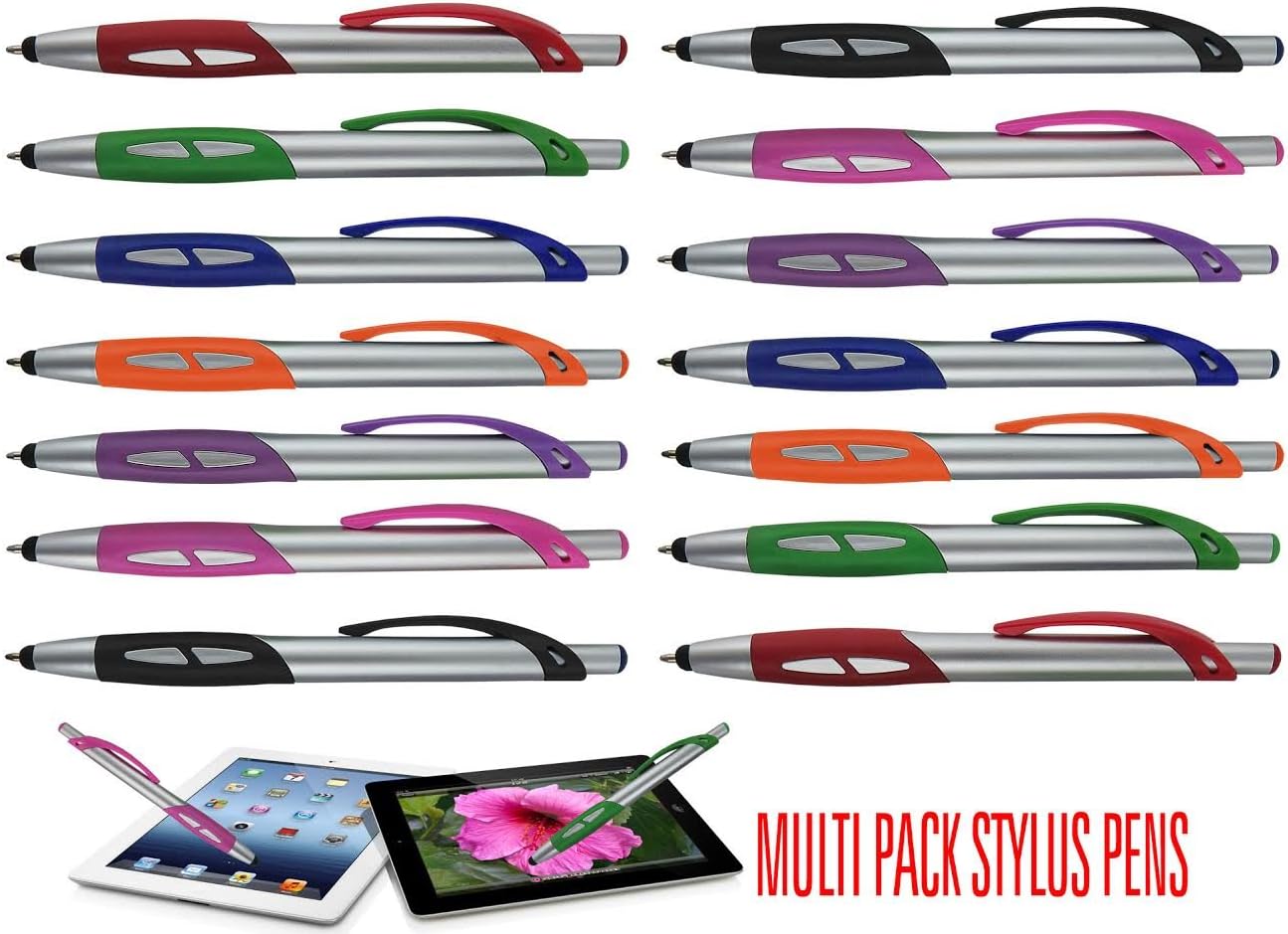 Amazon.com: Stylus Pen, 2 in 1 Capacitive Stylus & Ballpoint Click Pen ...
