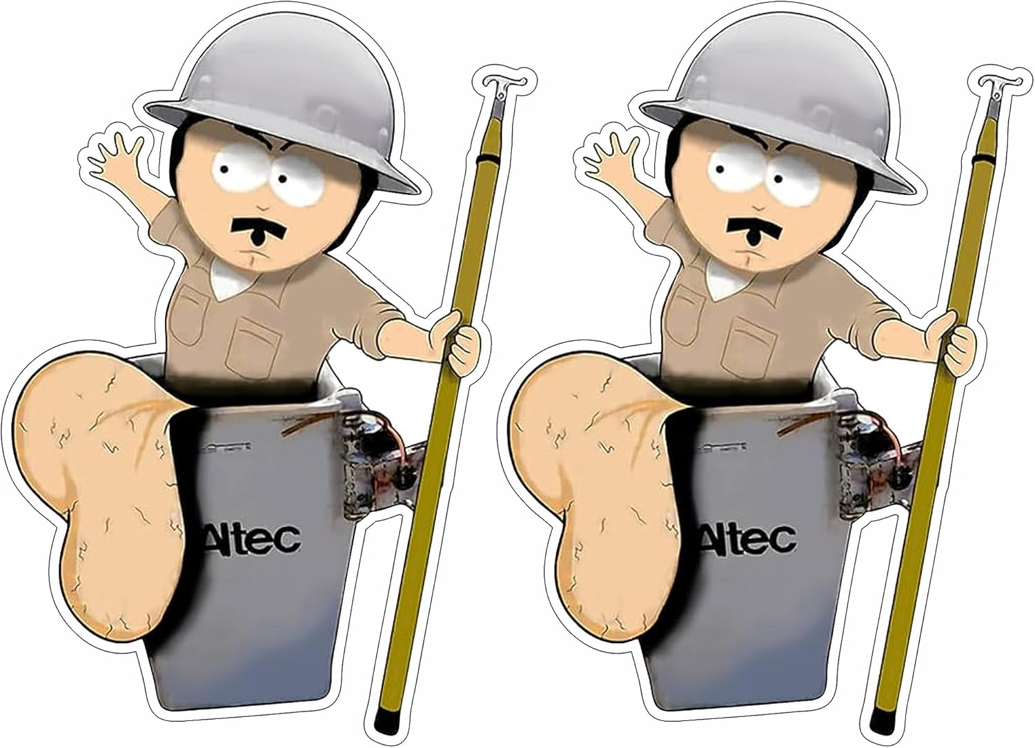 Amazon.com: Asiatic Artisan - LineFull Bucket Sticker, Hard Hat Sticker ...