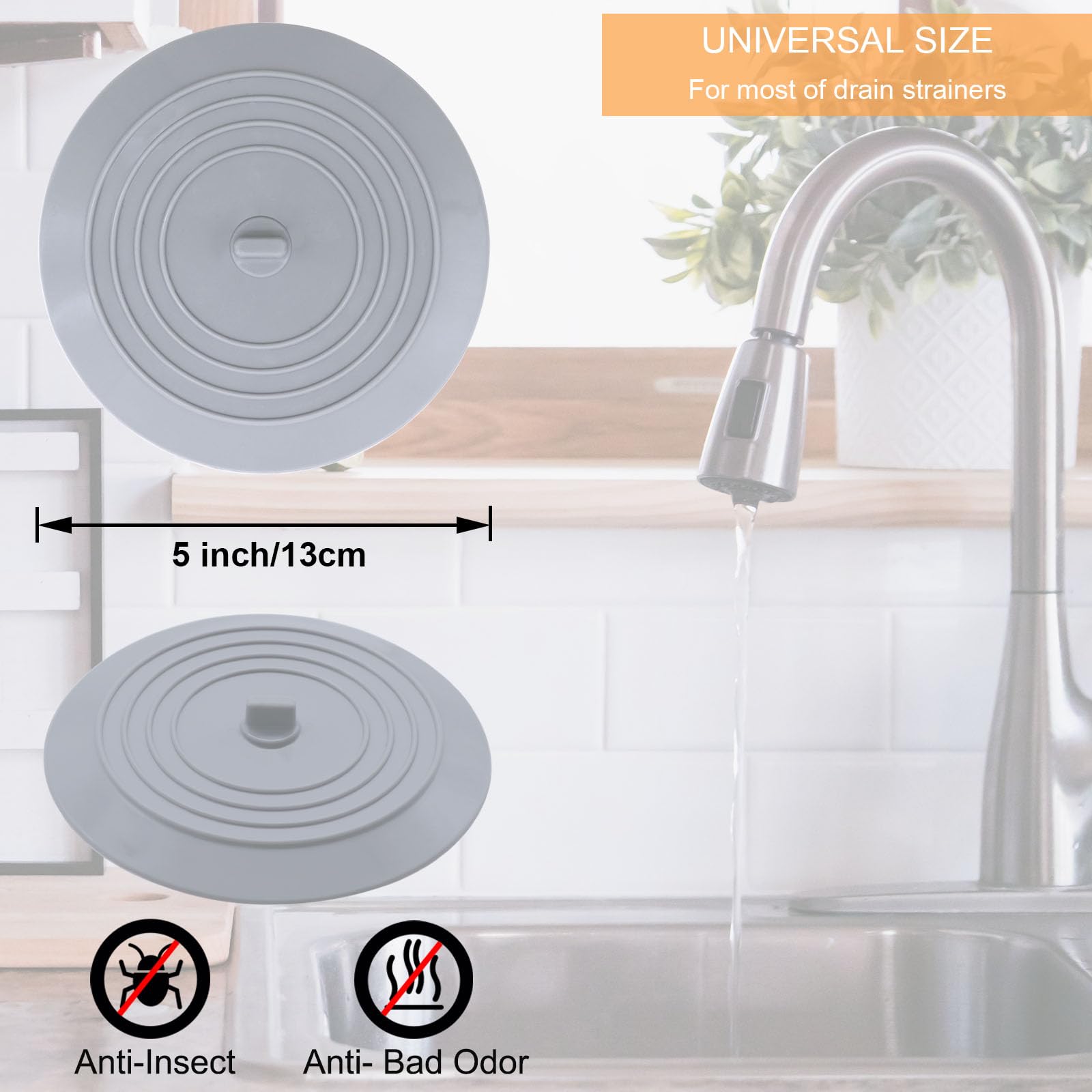 Snapklik.com : Bathtub Drain Stopper 3 Pack, 5inch Tub Stopper Bathtub ...