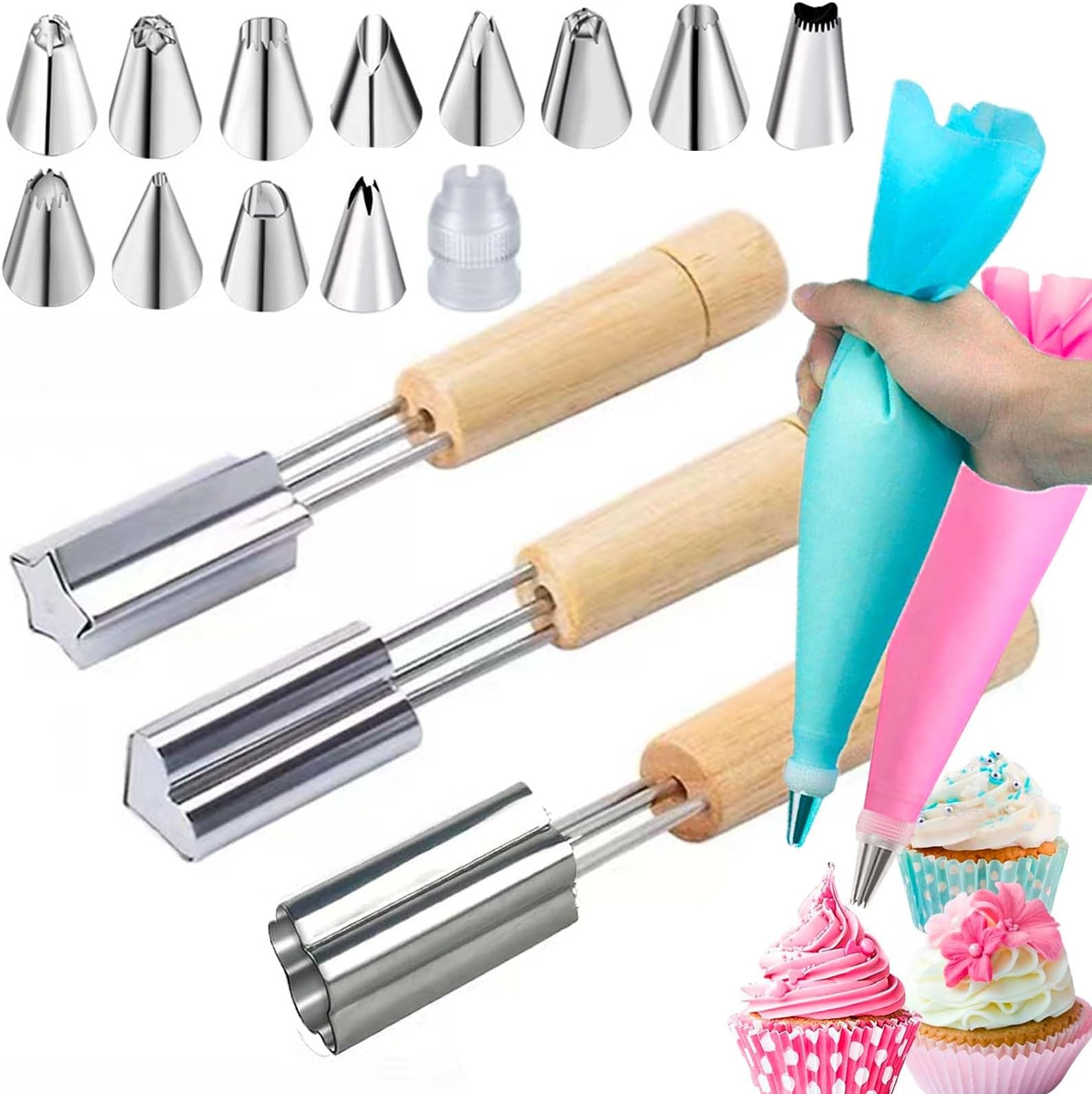 Amazon.com: GXHUANG 2pcs Cupcake Corer Tools Muffin Cake Pastry Corer ...