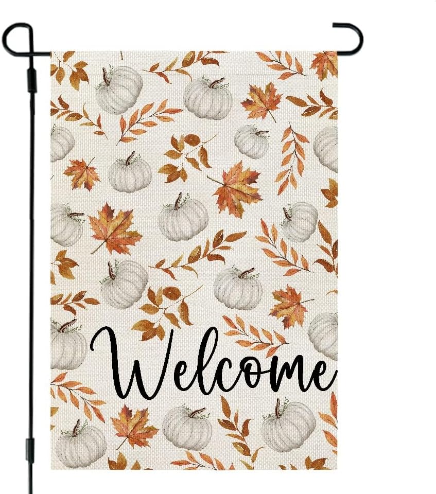 Amazon.com : CROWNED BEAUTY Fall Garden Flag 12x18 Inch Double Sided ...