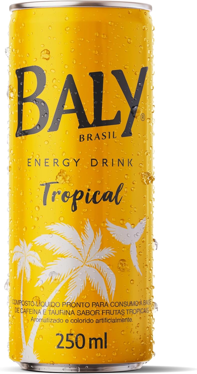 Energético Baly Frutas Tropicais 250 Ml Lata X12Un Baly Energy Drink ...