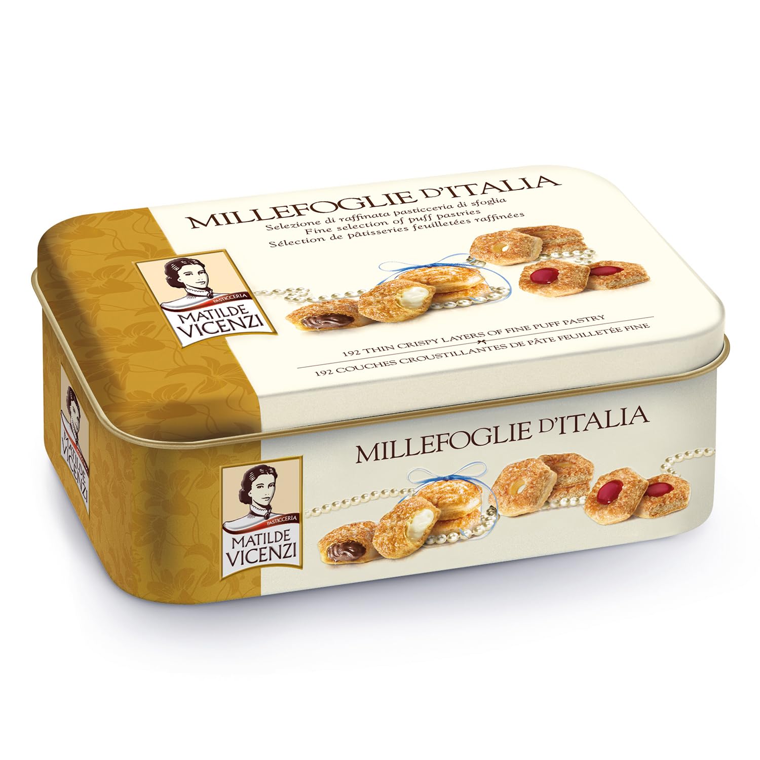 Matilde Vicenzi Millefoglie D'Italia Cookie Gift Tin, Imported ...